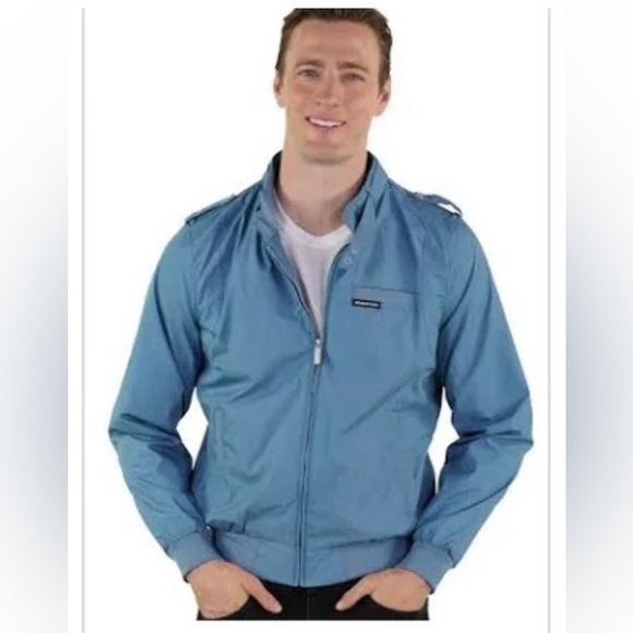 Members Only | Sweaters | Baby Blue Members Only Jacket | Poshmark